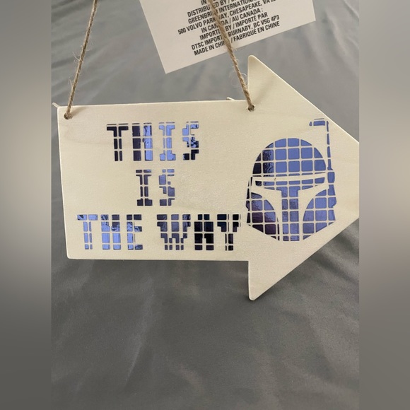 Star Wars | Accents | Star Wars Mandalorian This Is The Way Sign Blue ...